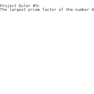 Project Euler #3